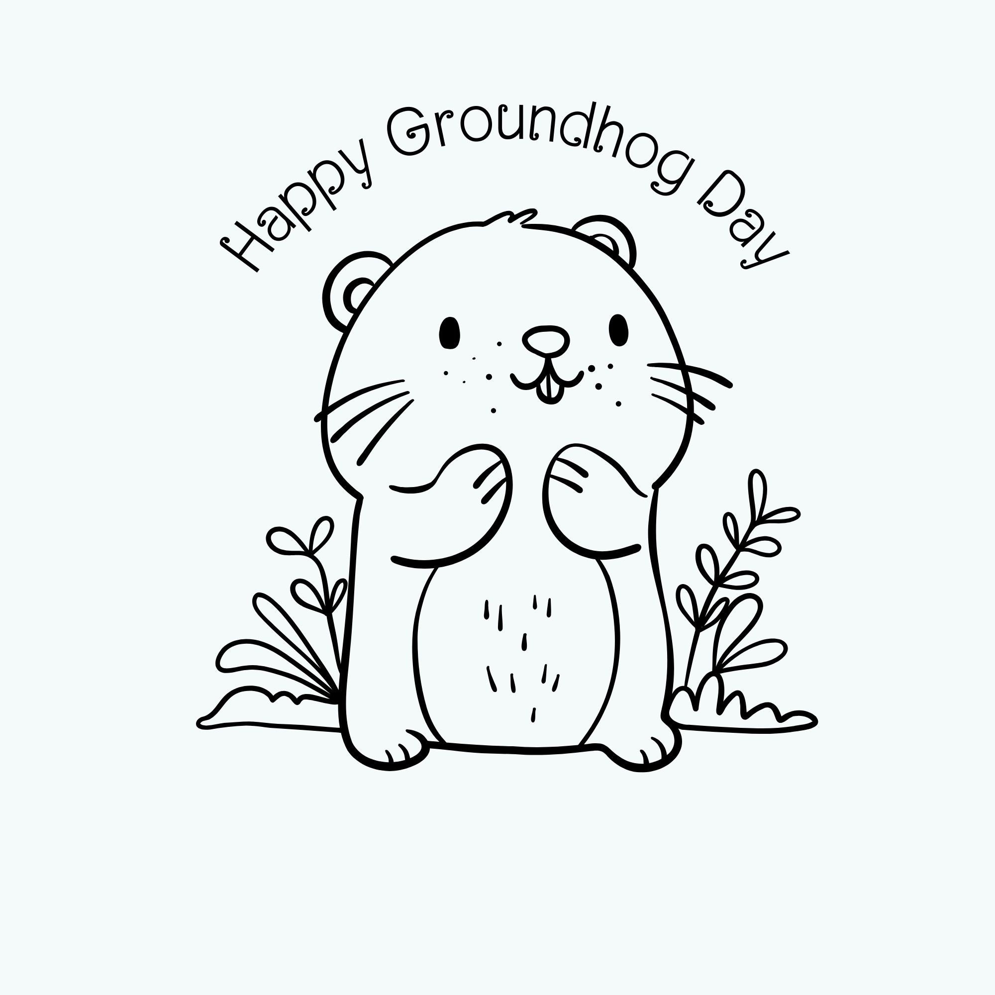 Happy Groundhog Day Svg,groundhog Png,groundhog Design,digital Cut ...