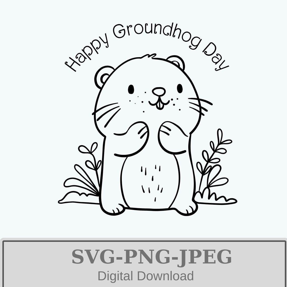Happy Groundhog Day Svg,groundhog Png,groundhog Design,digital Cut ...