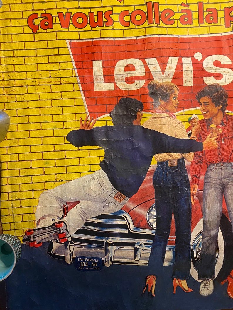 Levis Poster, Signed Poster, Original Levi's Poster, Vintage, 80s, Levi ...