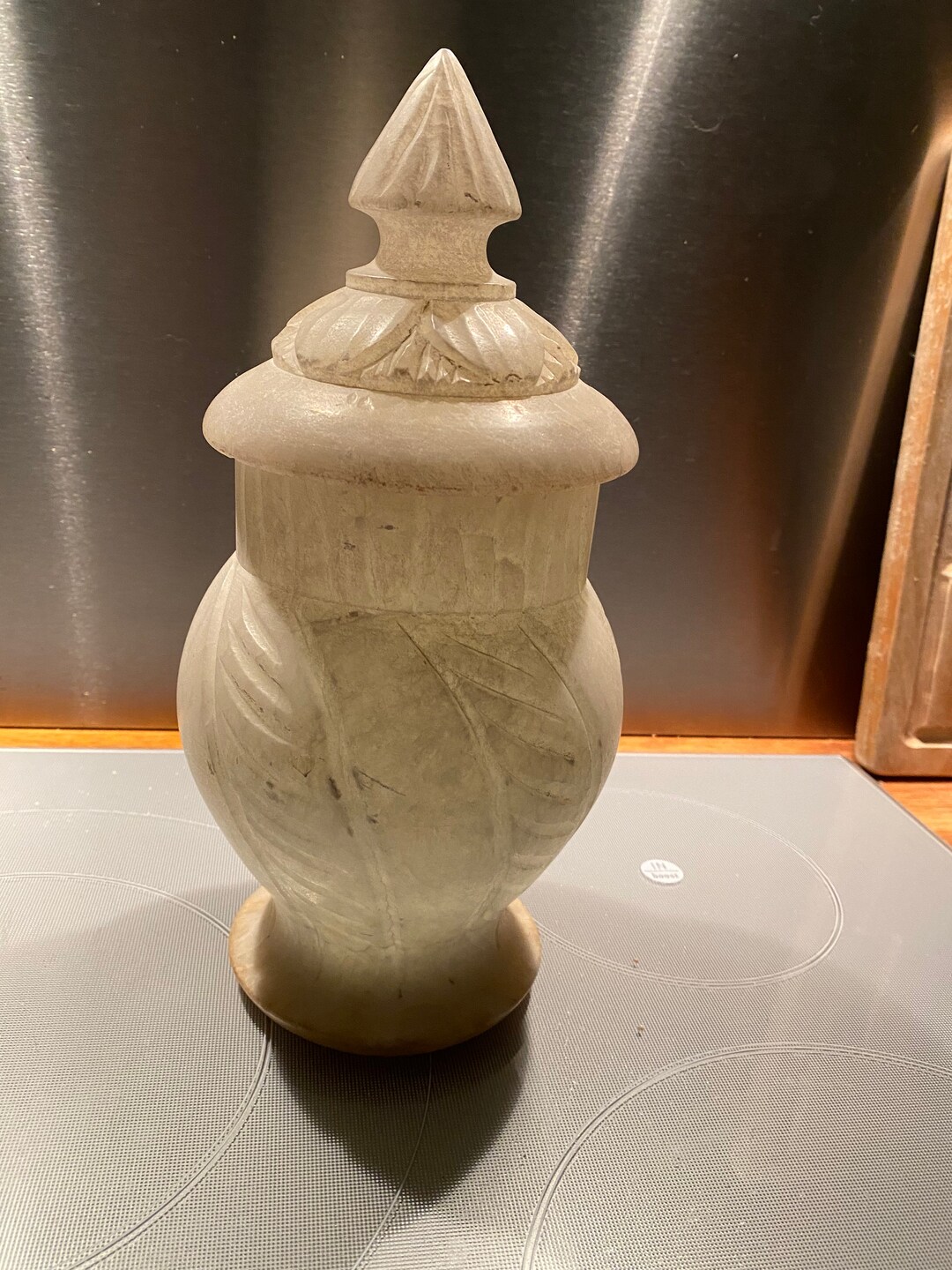 Alabaster Cup, Vintage, Art Deco, 1900s, Antique Cutlery Sculpture. Put ...