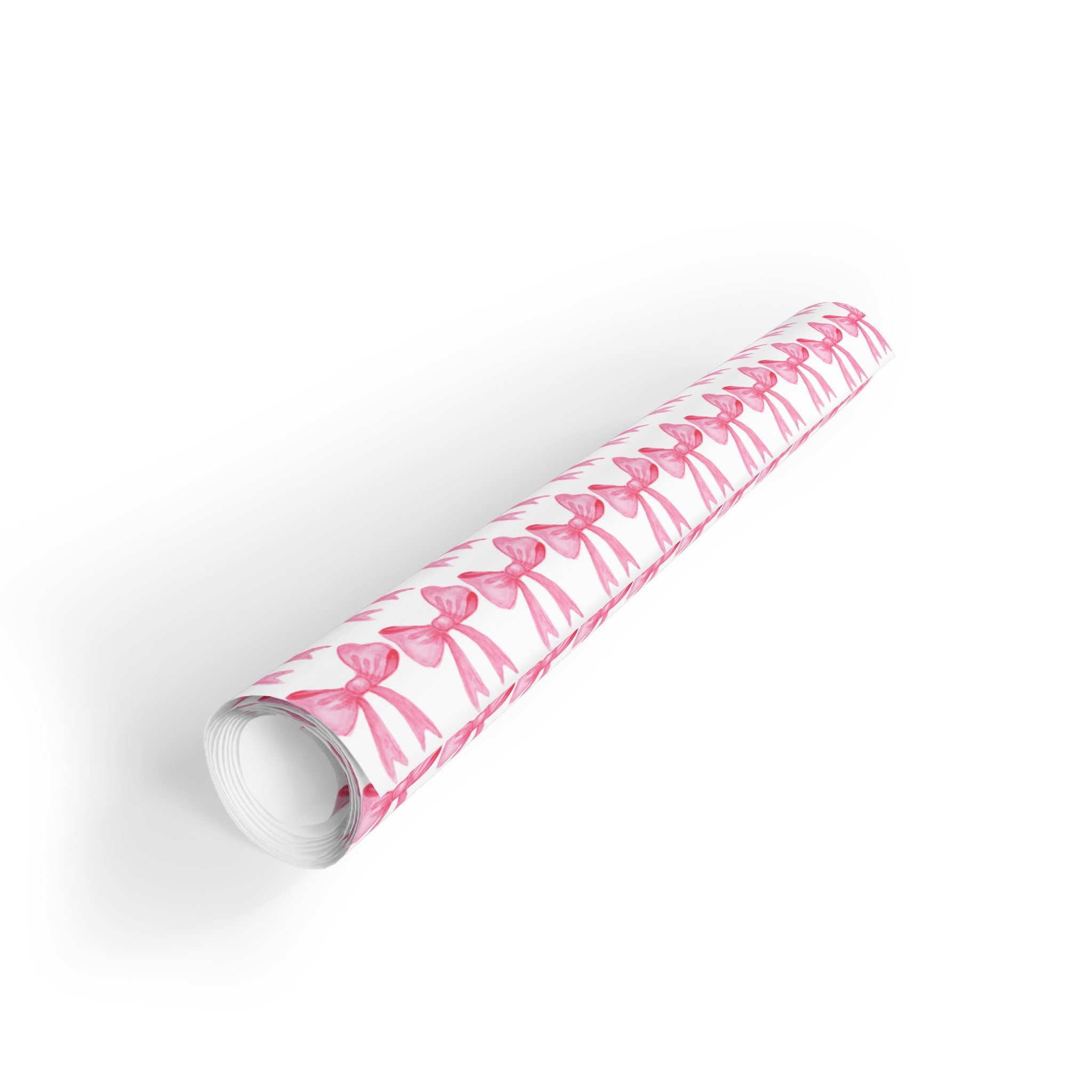 Pink Bow Wrapping Paper - Etsy