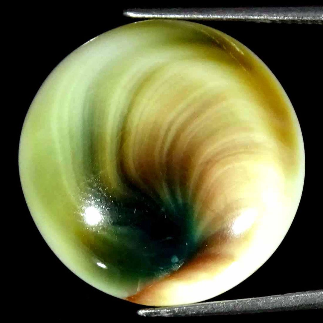Natural Shiva Eye Cabochon Loose Gemstone Round 24.20cts Size 22x22x7mm ...