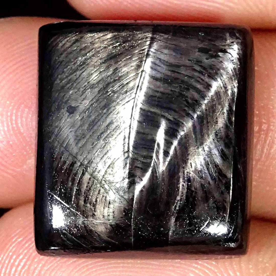 Natural Hypersthene Cabochon Loose Gemstone Cushion 28.90cts Size ...