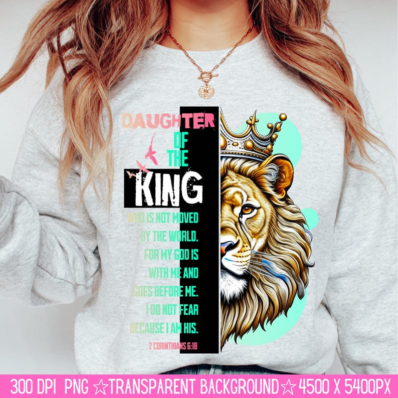 Filha do Rei - Clipart para Camiseta, Sublimação e Design DTF, Download ...