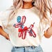 Patriotic Balloon Dog PNG, Retro America Coquette Png, Fourth of July ...