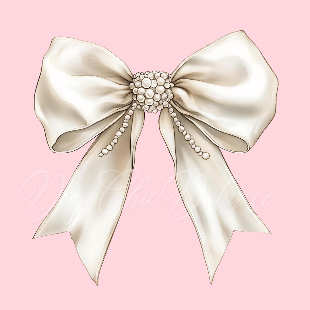 Bridal Bow PNG, Coquette Bridal Bow, Bride Png, Bachelorette Design ...