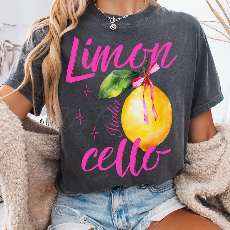 Limoncello PNG Shirt Sublimation and Dtf Design, Amalfi Coast Italy Png ...