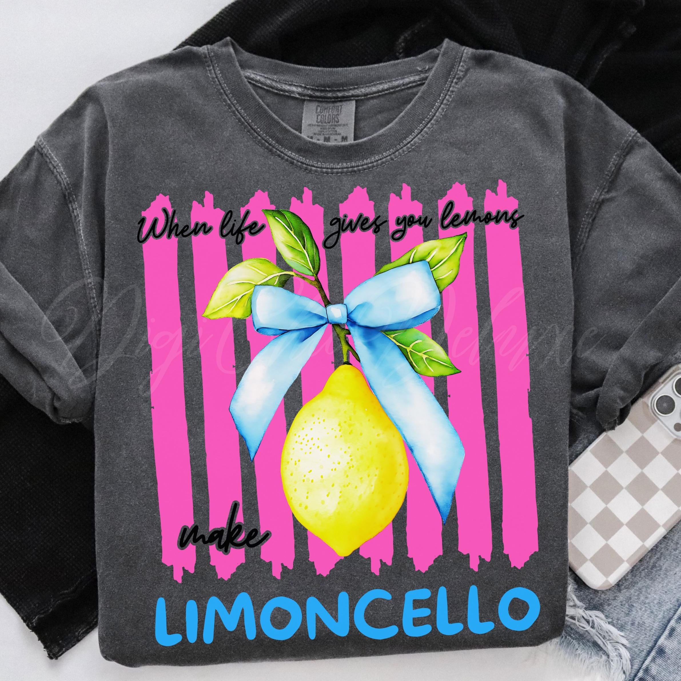 Coquette When Life Gives You Lemons PNG, Limoncello PNG, Amalfi Coast ...