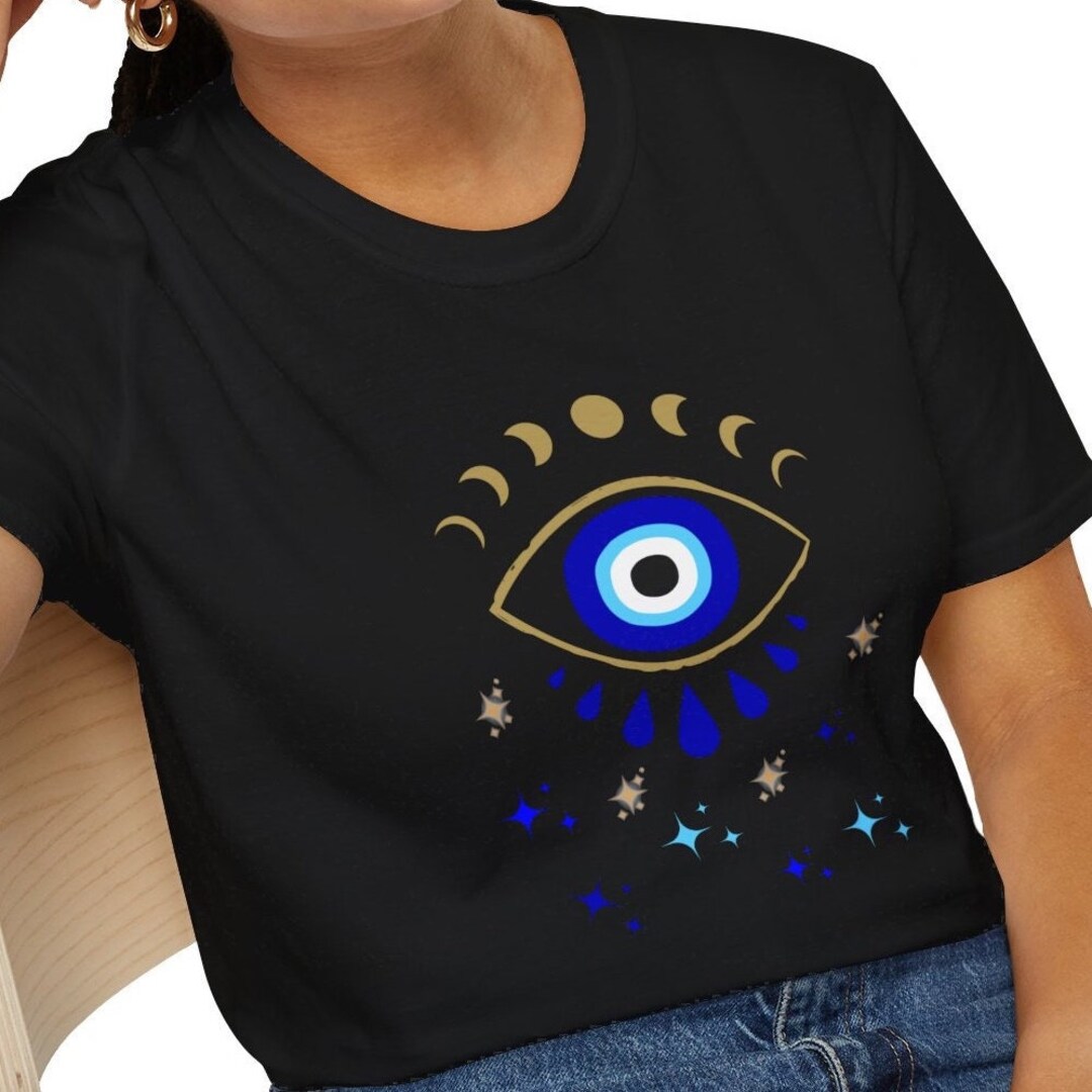 Witchy Evil Eye Black Shirt | Women’s Evil Eye Tee | Mystical All ...