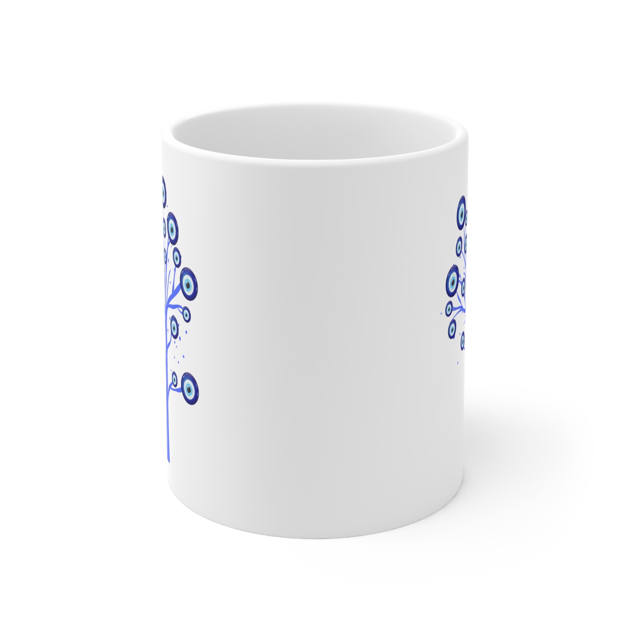 Evil Eyes Tree Mug, Evil Eye Protection Mug, Spiritual Mug, Positive ...