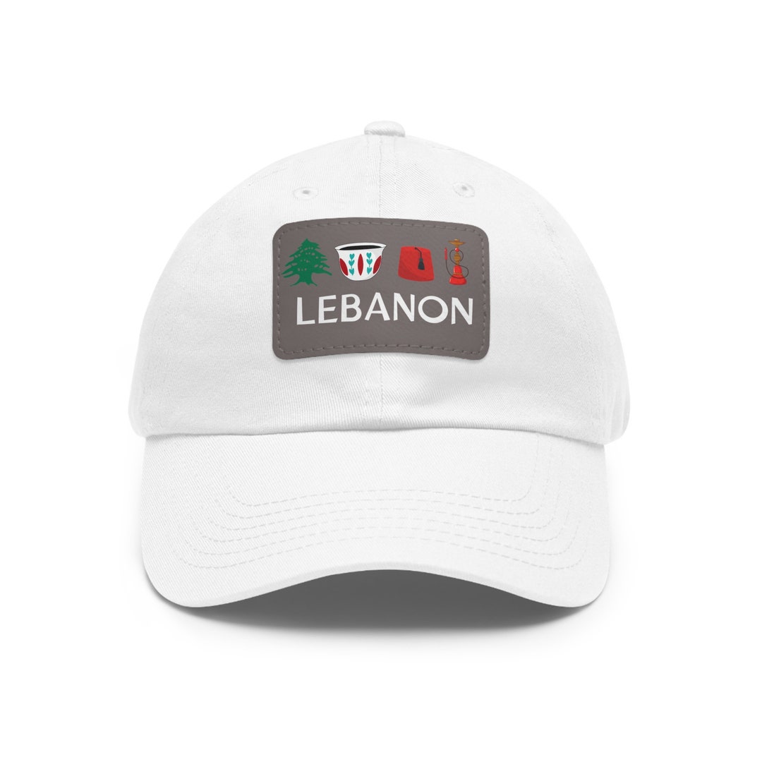 Lebanese Hat Lebanon Baseball Cap Arabic Dad Hat With Leather Patch ...