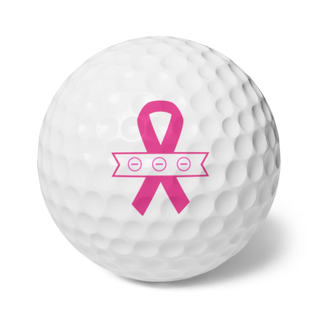 Custom Golf Balls Breast Cancer Ribbon Golf Balls Golf Ball Set Pink ...