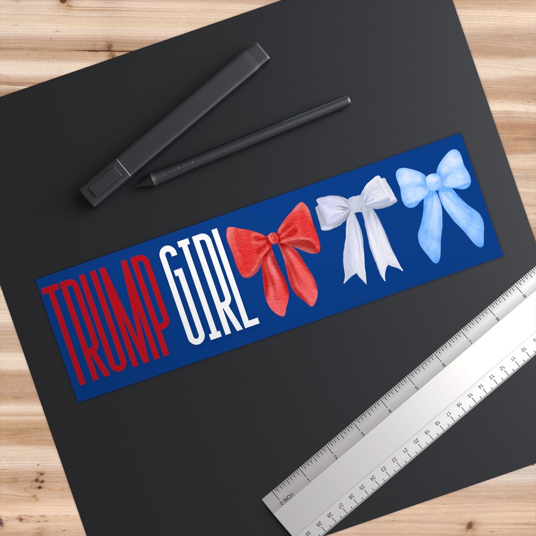Cute Trump Girl Car Decal MAGA Sticker Decal 47 Donald Trump Sticker ...