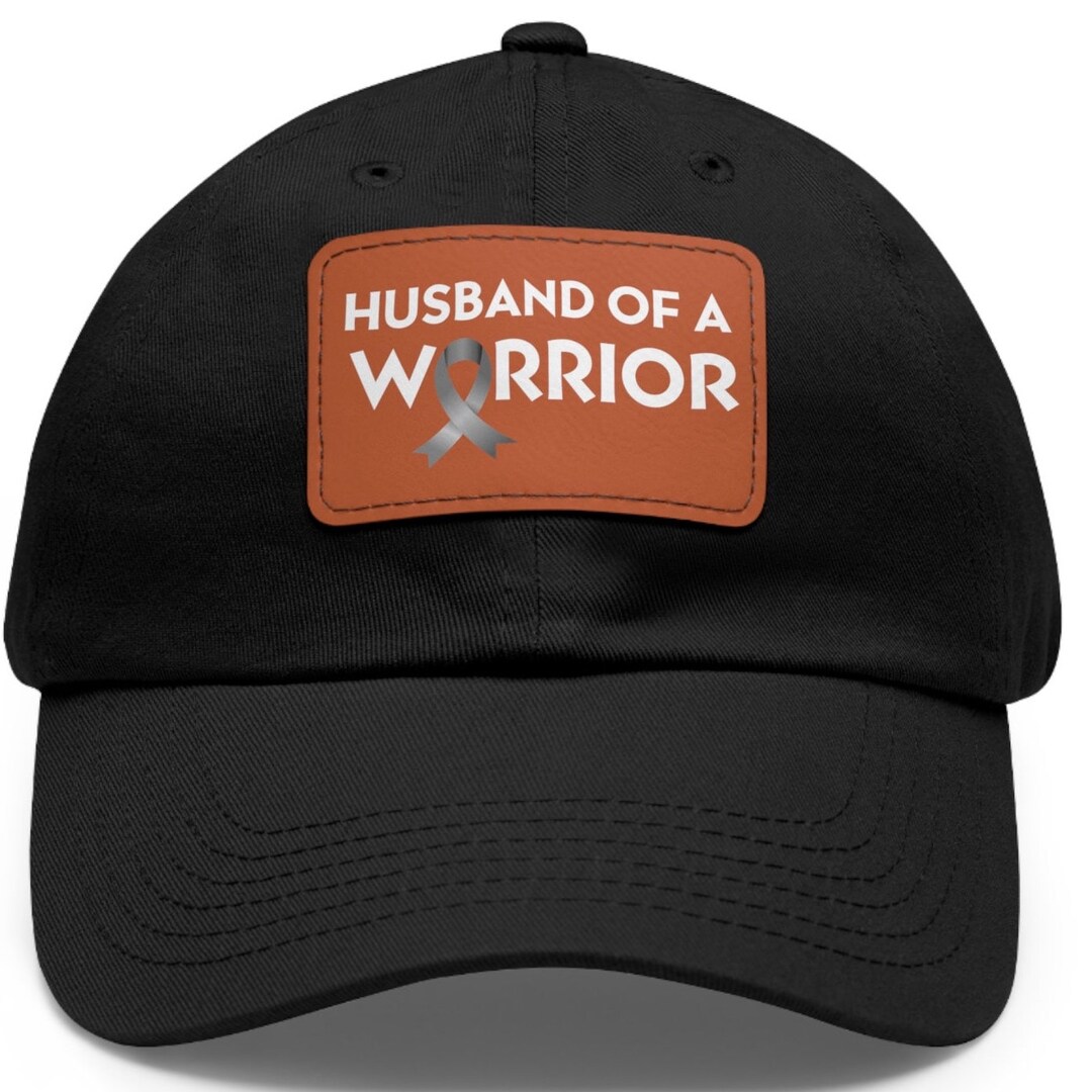 Brain Cancer Hat for Husband Gray Ribbon Awareness Cap, Brain Tumor ...