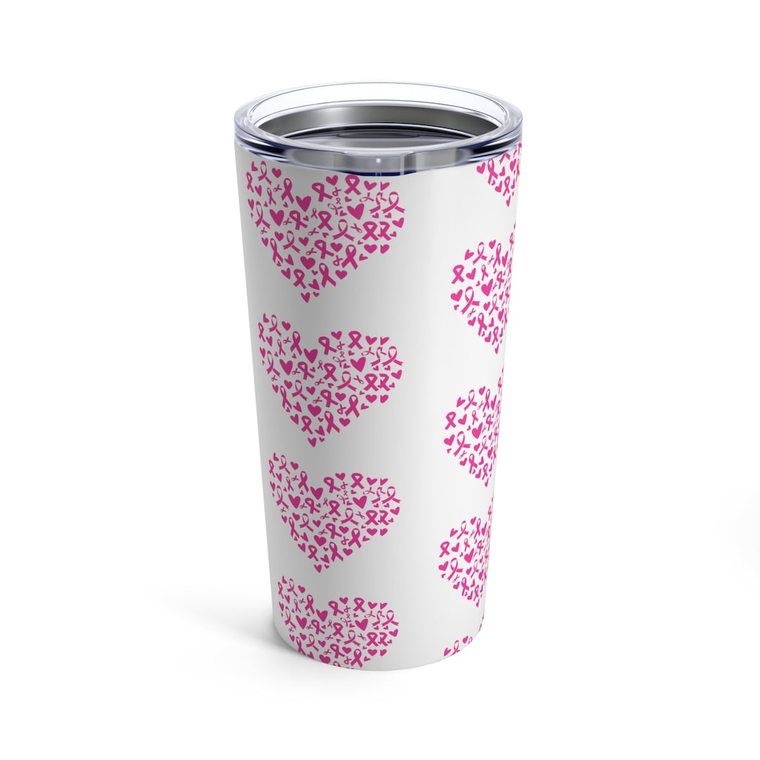 20oz Breast Cancer Awareness Tumbler Custom Breast Cancer Cup Cancer ...
