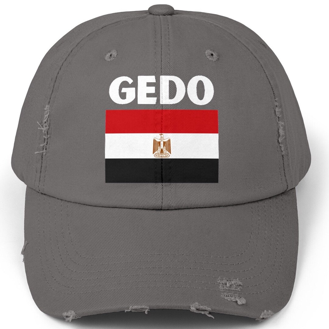 Egyptian Gedo Hat | Egypt Flag Distressed Cap | Father's Day Gift ...