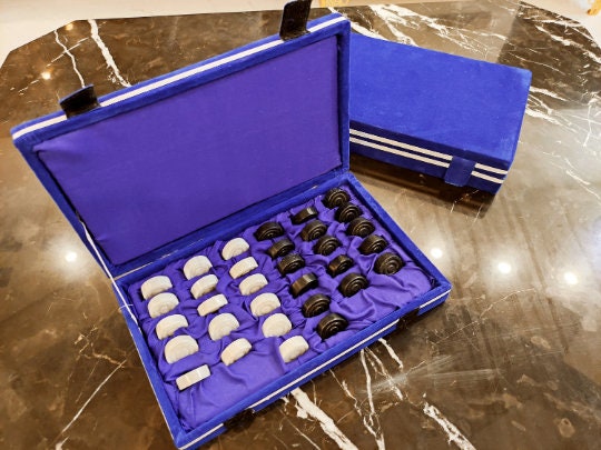 Marble Black, Red, Green & White Big Board Games Complete Checker ...