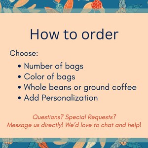 Personalized Coffee Bag Favors: Custom Label, Fresh Roasted - Etsy