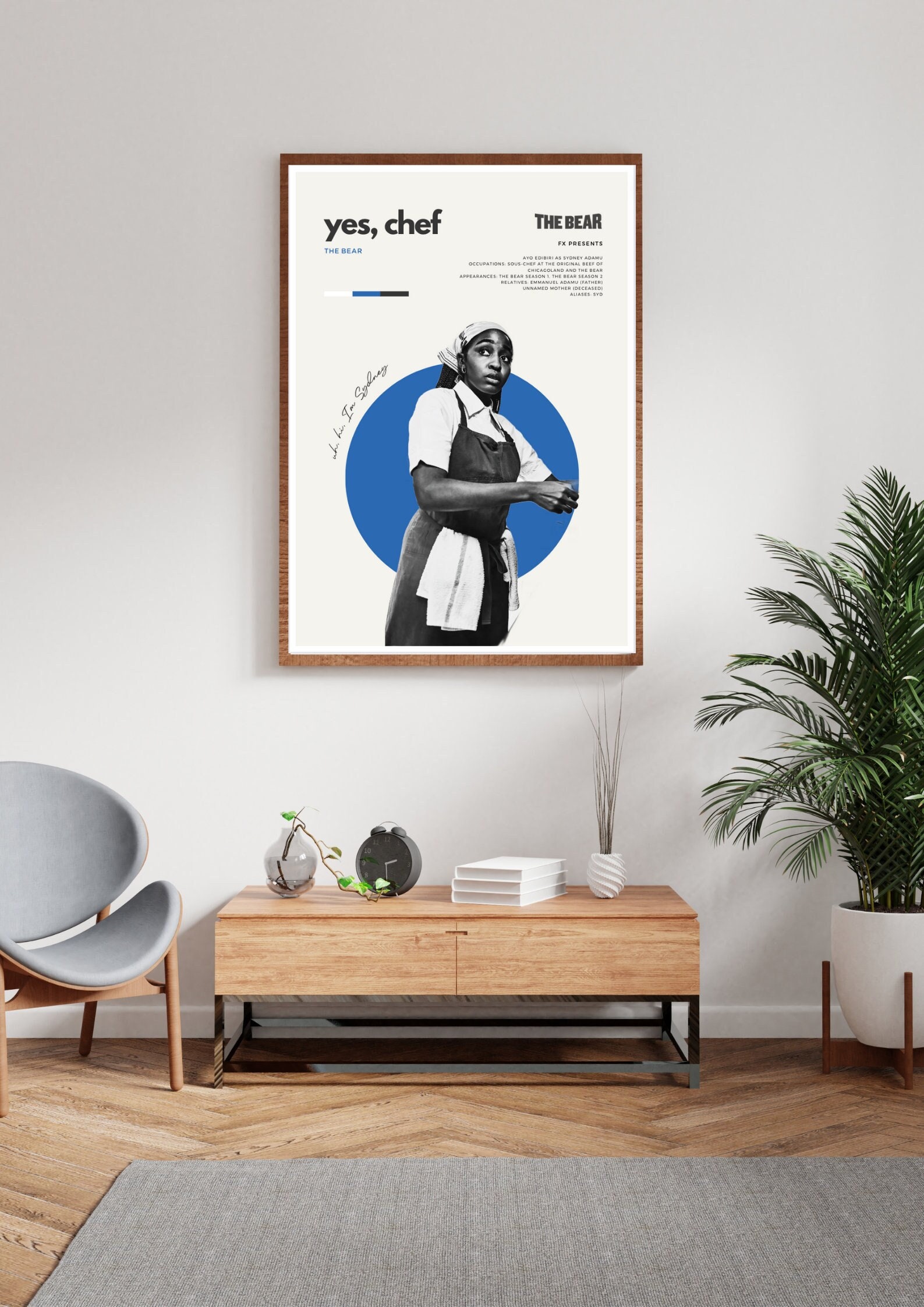 Sydney Adamu Poster - Ayo Edibiri's 'yes Chef' Moment | Graphic Art ...