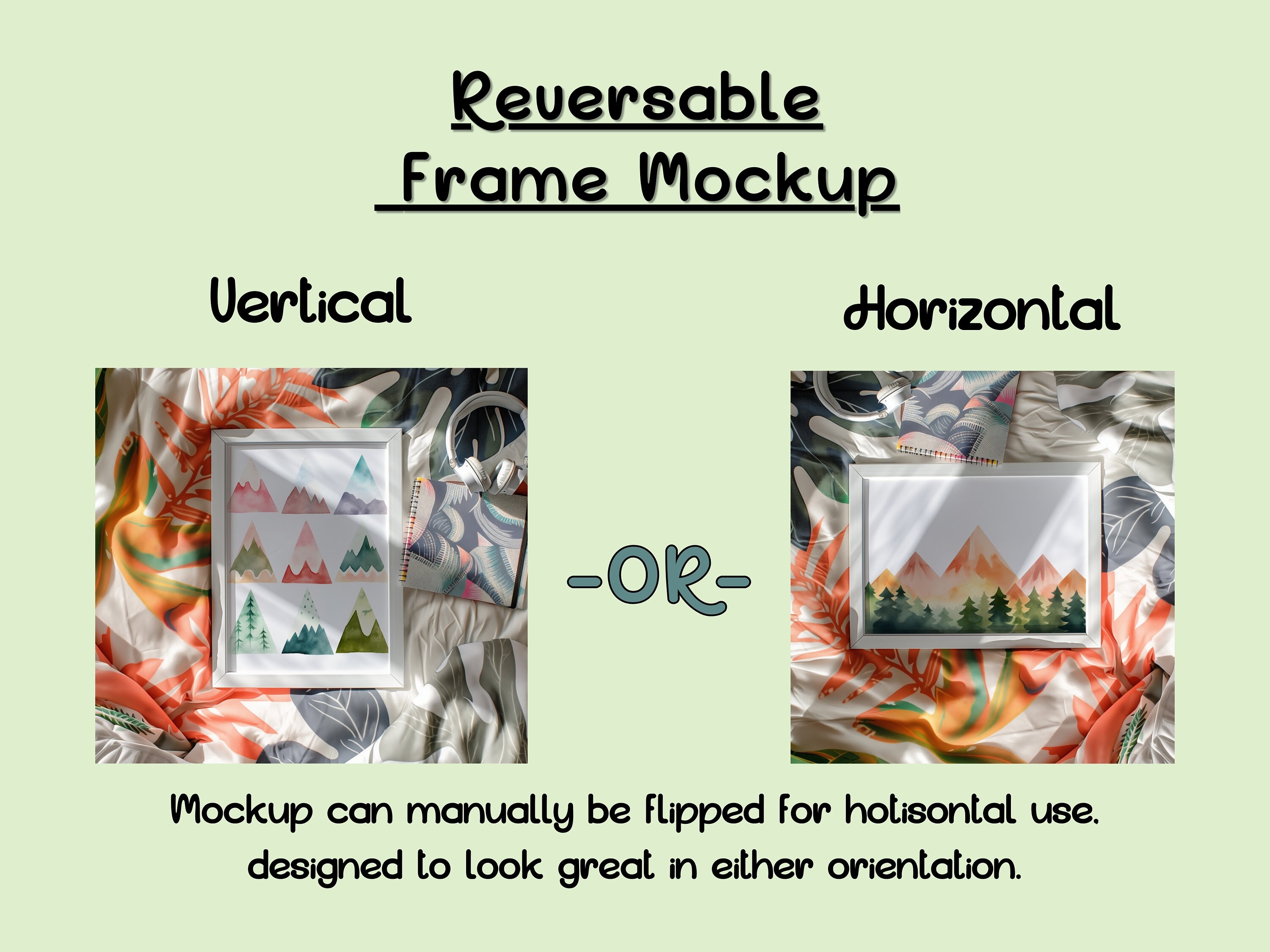PSD Frame Mockup for Artwork Display With Natural Light and Shadow ...