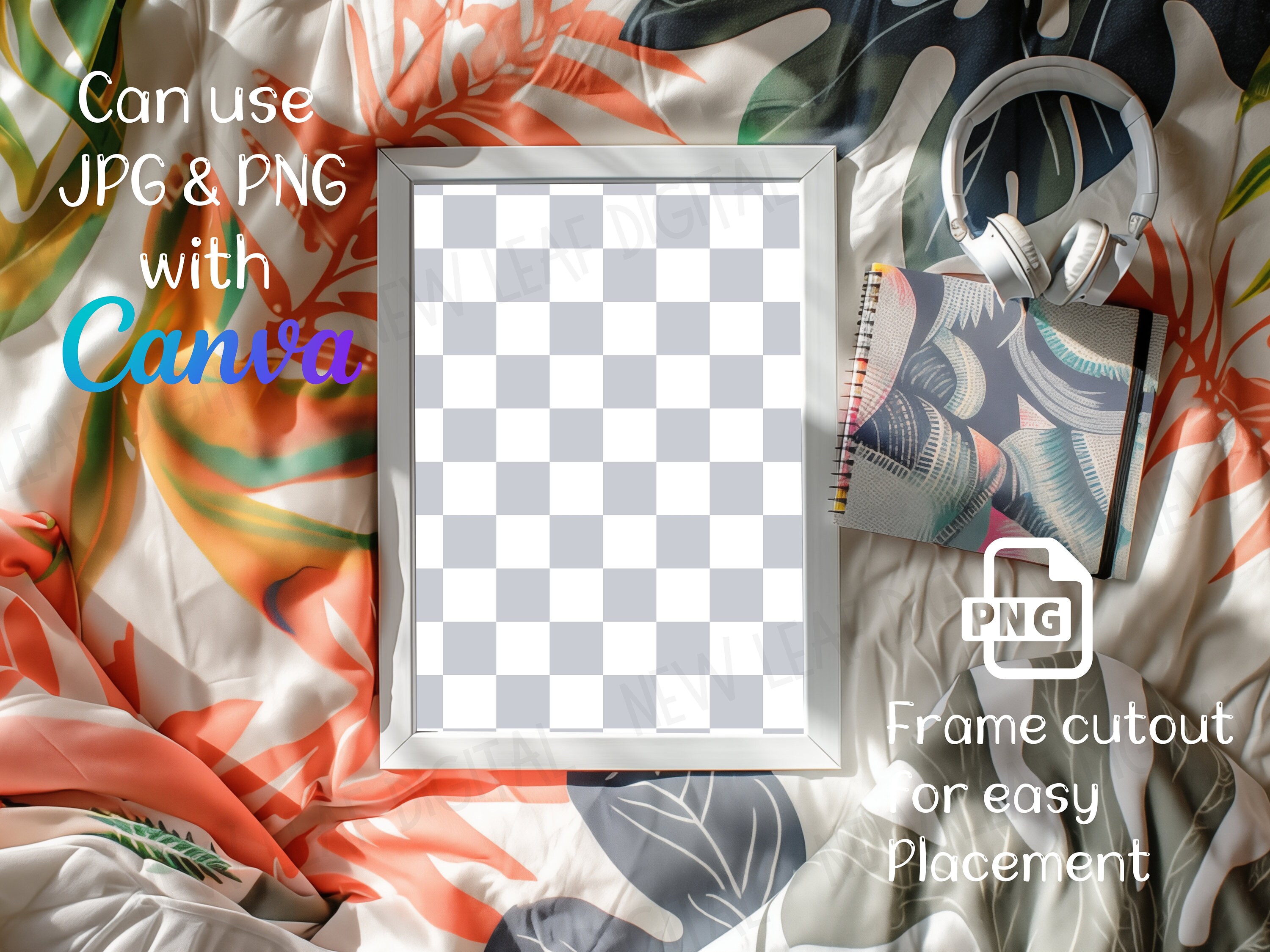 PSD Frame Mockup for Artwork Display With Natural Light and Shadow ...