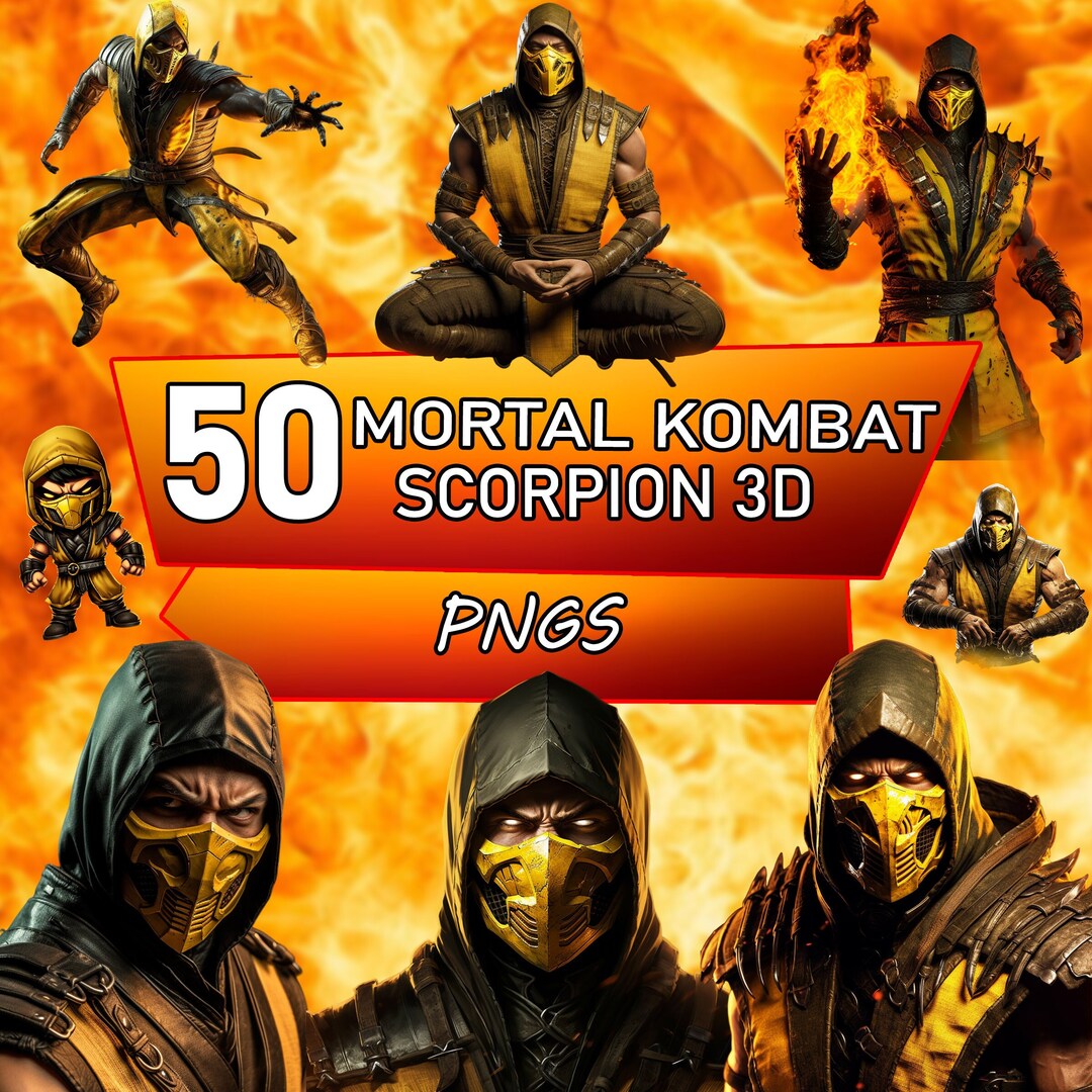 Mortal Kombat Clipart PNG Kombat Digital Graphic Image Mortal Clip Art ...