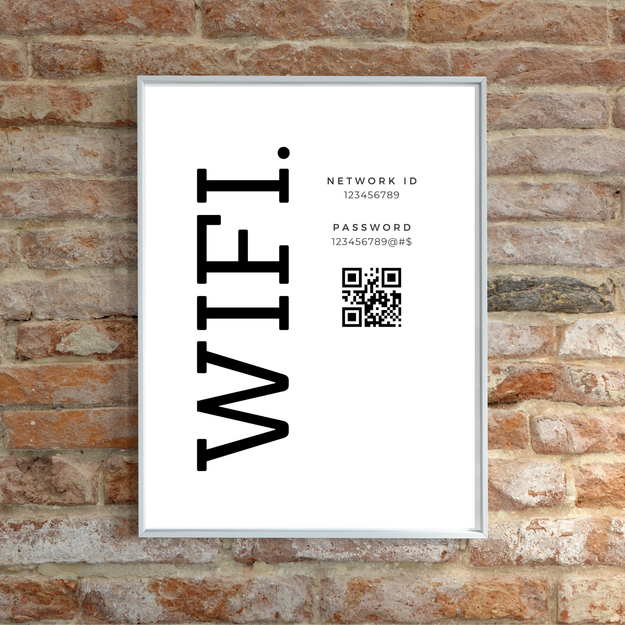 Wifi Password Sign, Editable Wifi Template, Wifi Sign for Airbnb Hosts ...