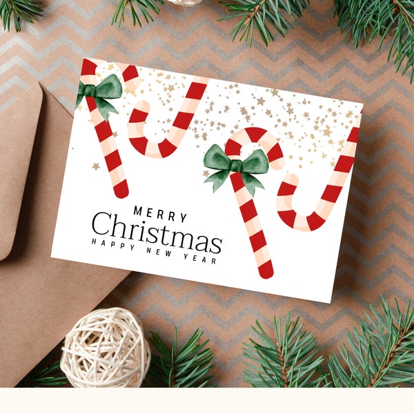 Simple Holiday Card - Etsy