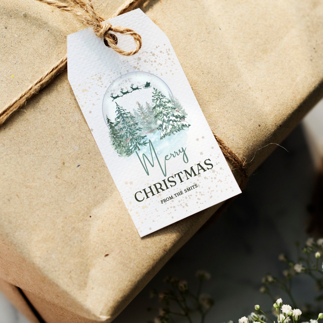 Merry Christmas Gift Tag Printable, Printable Christmas Gift Tag ...