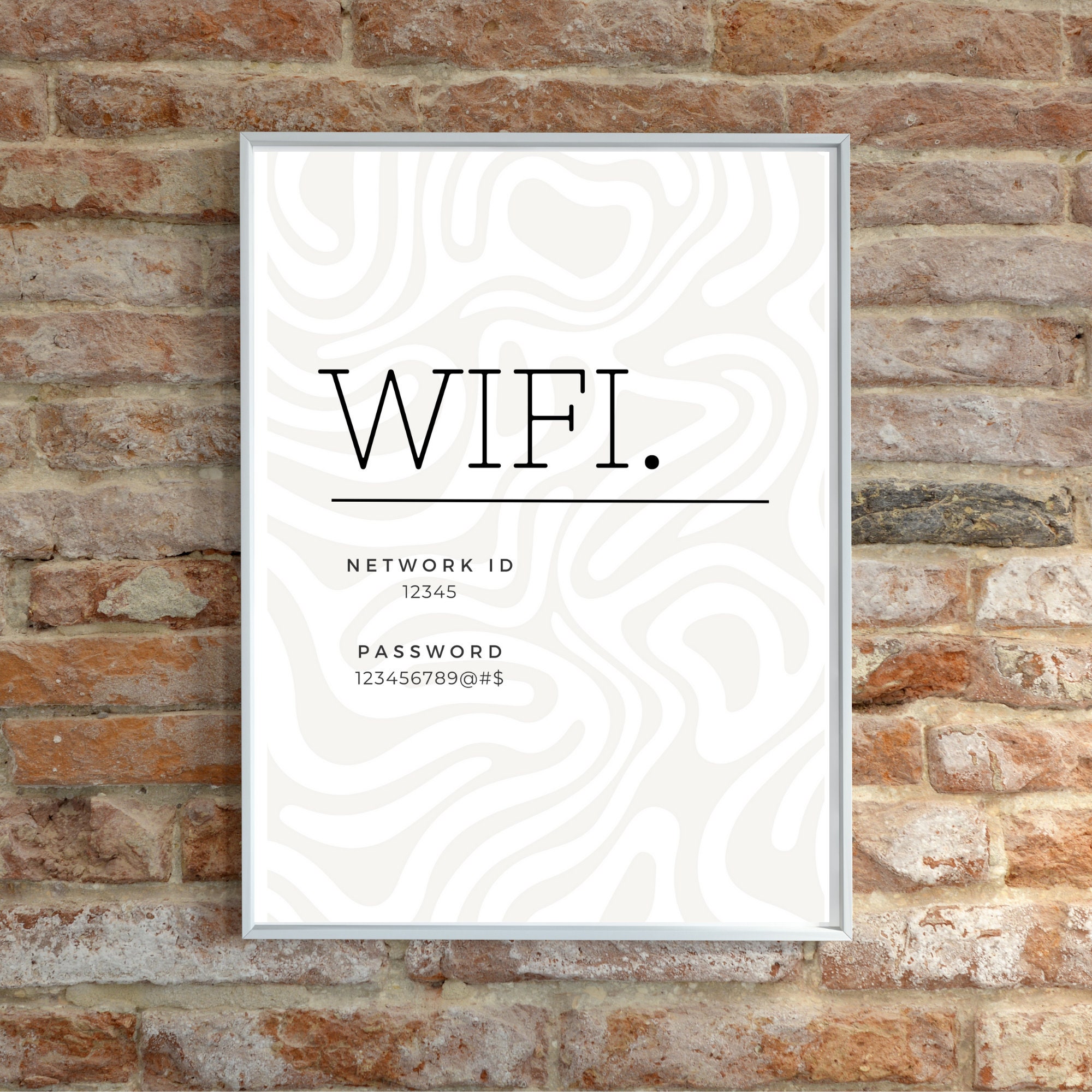 Wifi Password Sign, Editable Wifi Template, Wifi Sign for Airbnb Hosts ...