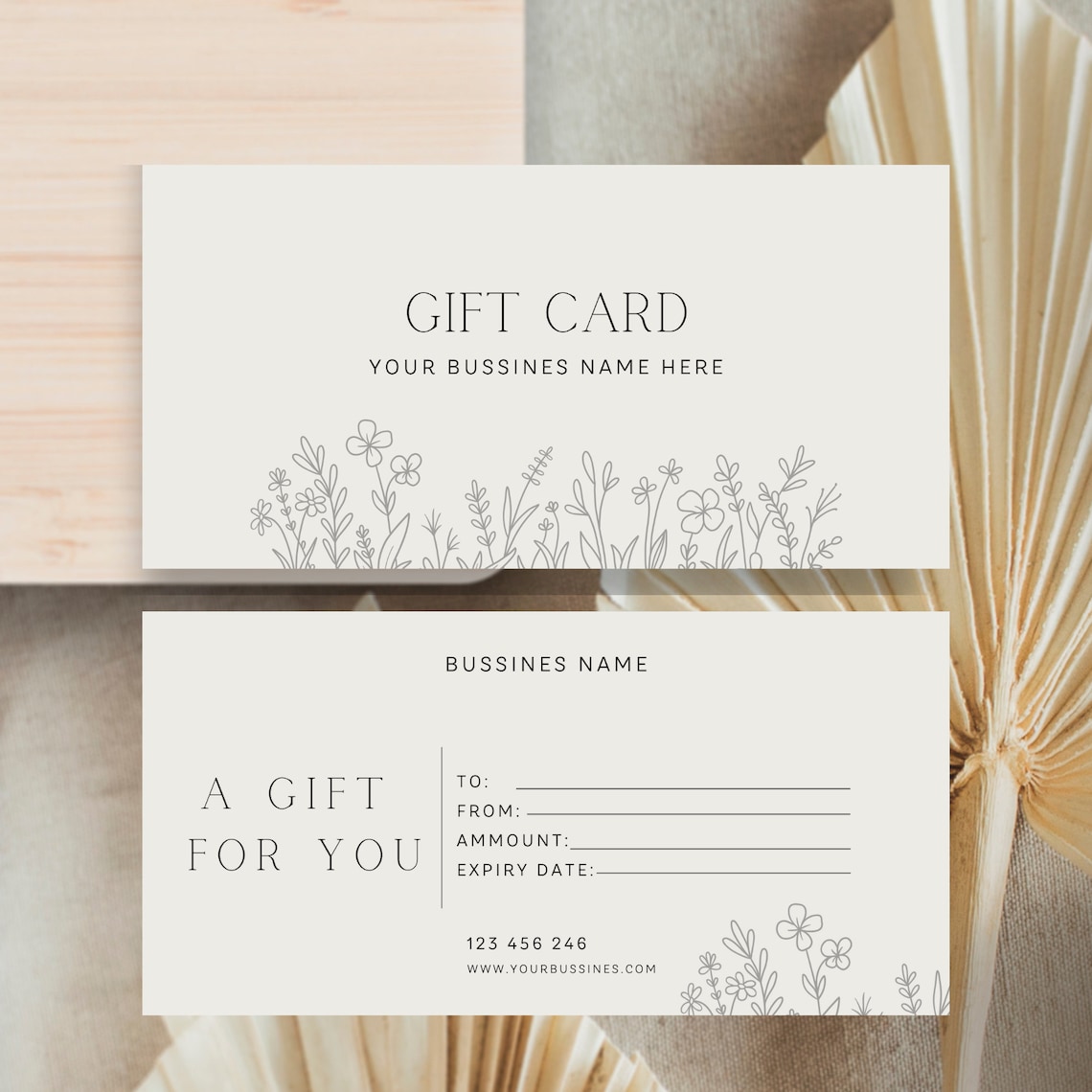 Editable Gift Certificate Template,gift Certificate Template,modern ...