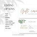 Editable Gift Certificate Template, Modern Gift Certificate, Editable ...