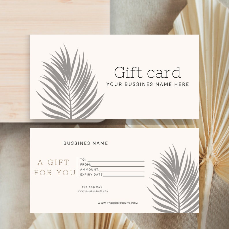 Editable Gift Certificate Template, Modern Gift Certificate, Editable ...