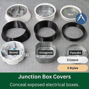 Junction Box Covers for Round, Octagonal and Pancake Boxes - Etsy