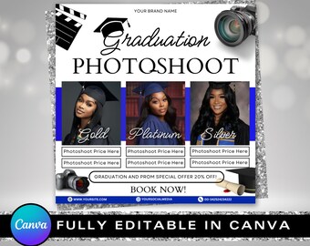 Editable Graduation Photoshoot Flyer Template Graduation Photoshoot ...