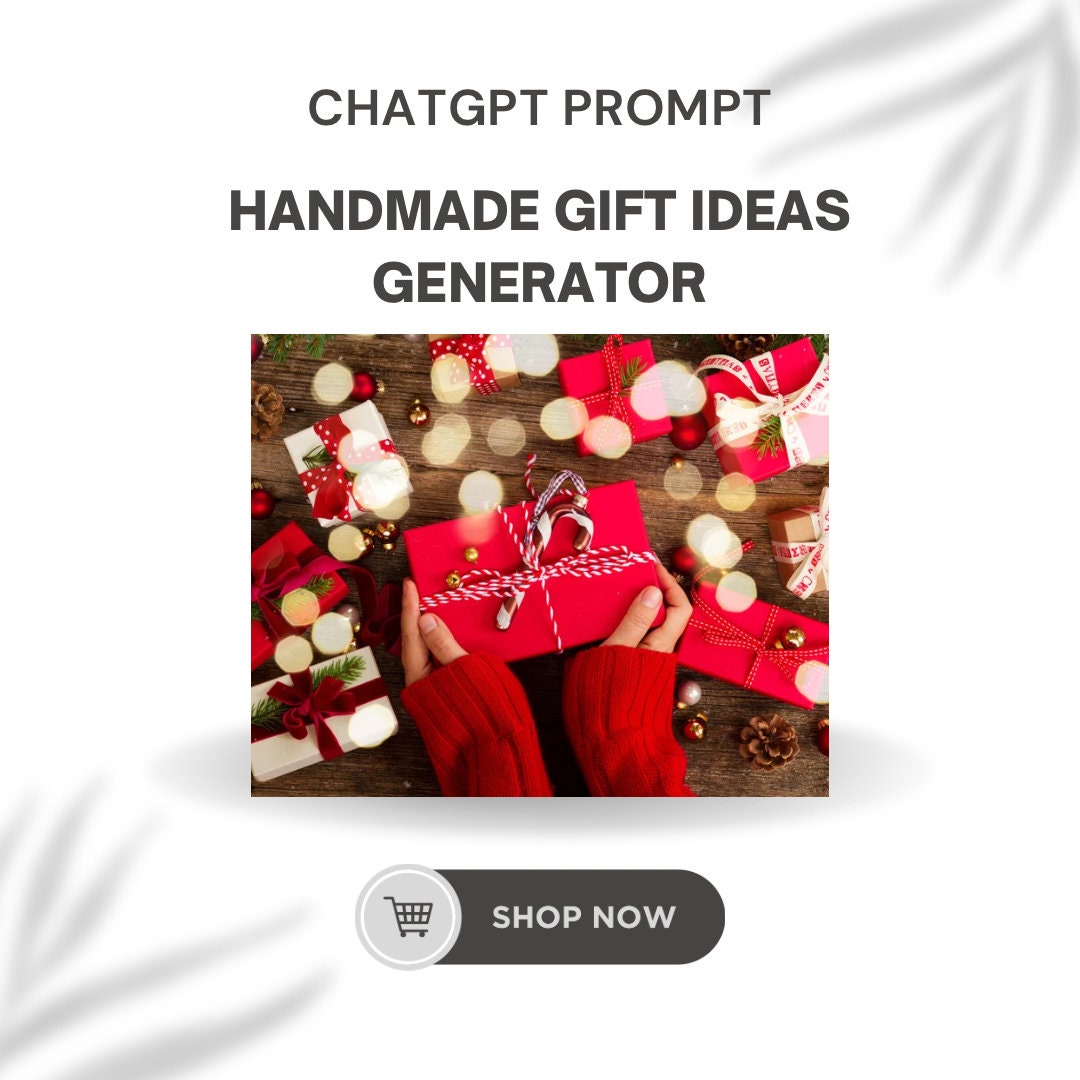 Gift Magic Unleashed Chatgpt Handmade Gift Ideas Generator - Etsy Gift Magic Unleashed Chatgpt Handmade Gift Ideas Generator - Etsy