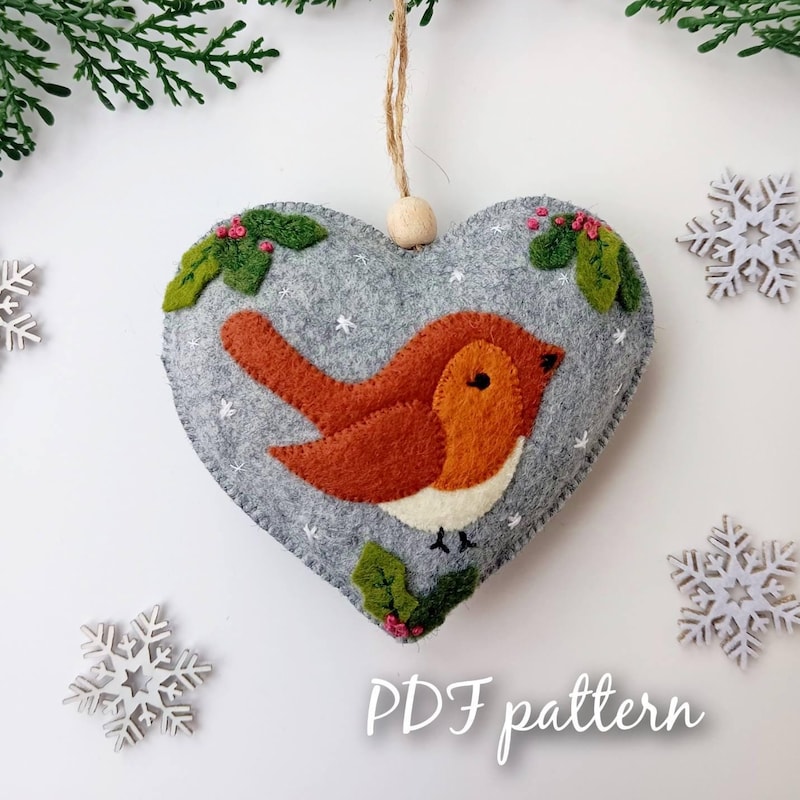 Embroidered Felt Birds Kit - Etsy UK