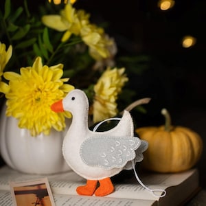 Felt Goose Ornament Sewing Pattern: Christmas & Easter Decor (PDF ...