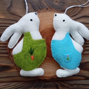 Felt Bunny Pdf Pattern, Easter Decor Pattern, Felt Easter Ornaments ...