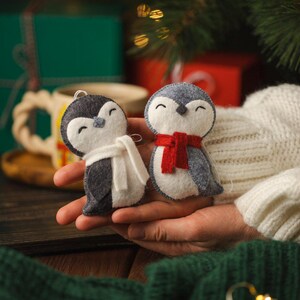 Felt Penguin Sewing Pattern: Christmas Ornaments (PDF Pattern A4) - Etsy
