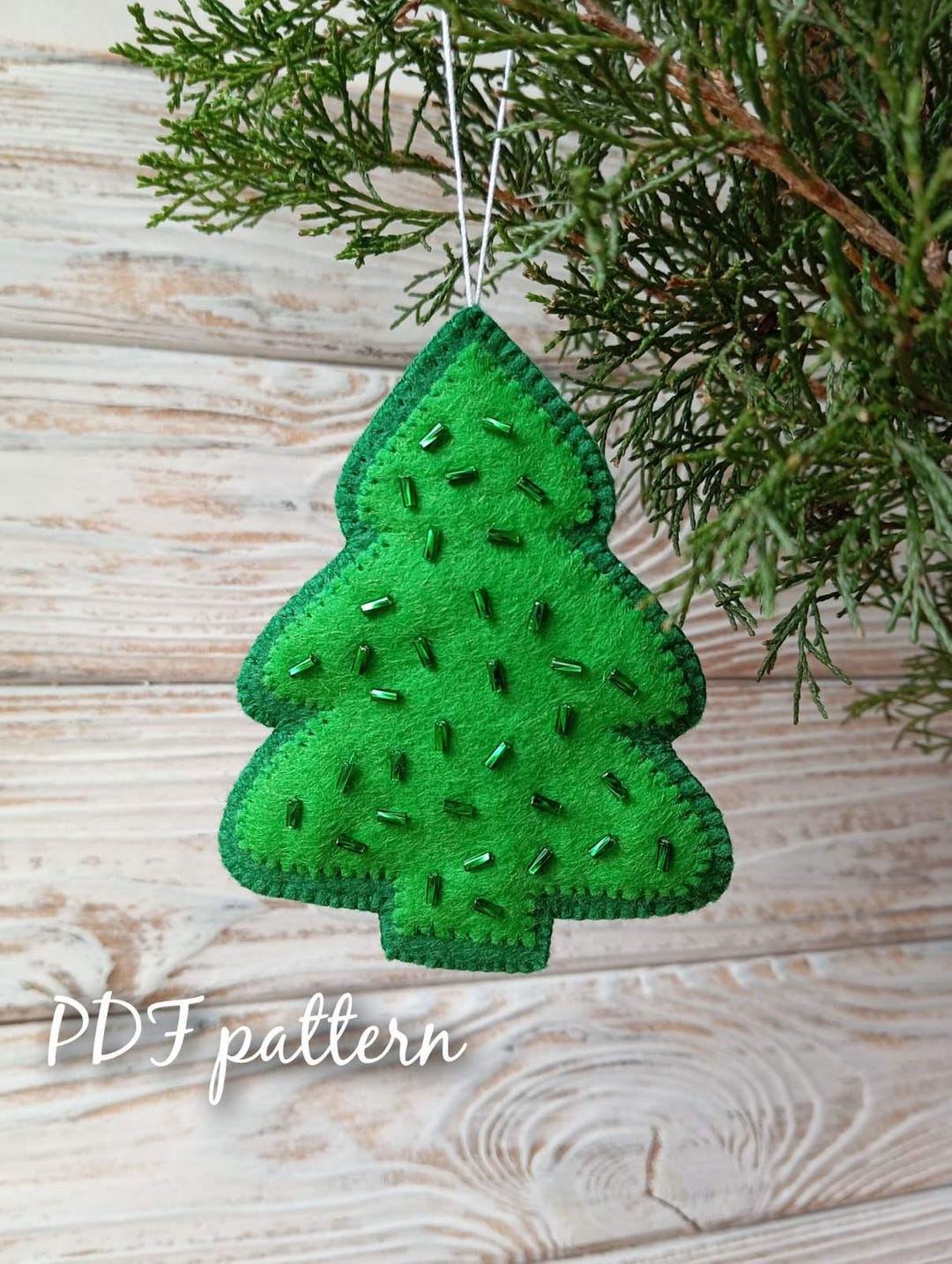 Felt Christmas Tree Pattern PDF, Christmas Tree Pattern, Felt Patterns ...