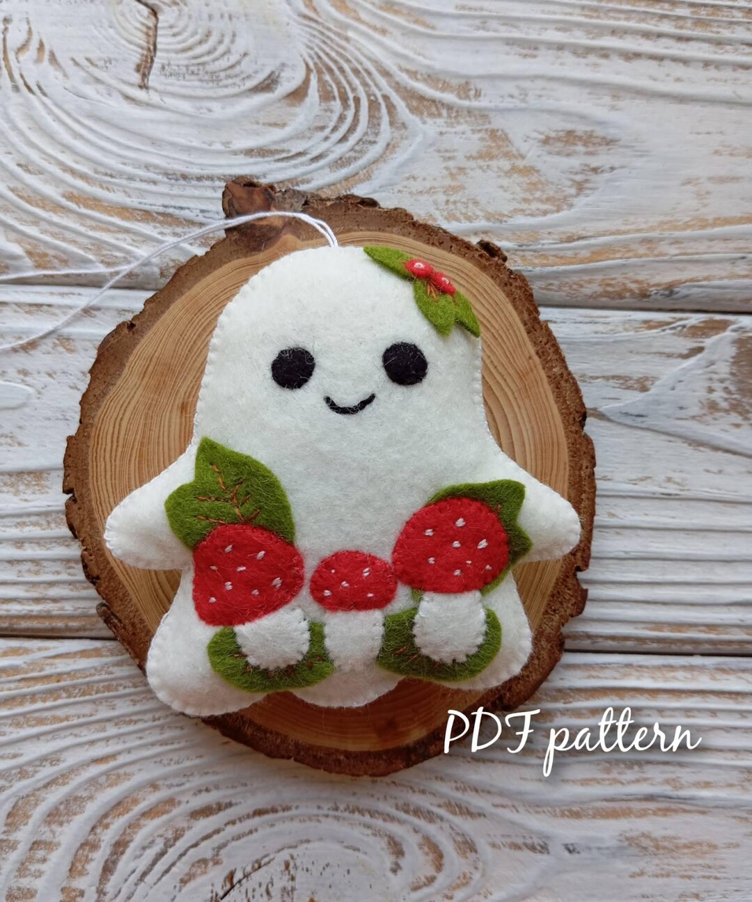 Halloween Home Decor, Felt Ghost Pattern, Cute Ghost Halloween Pattern ...