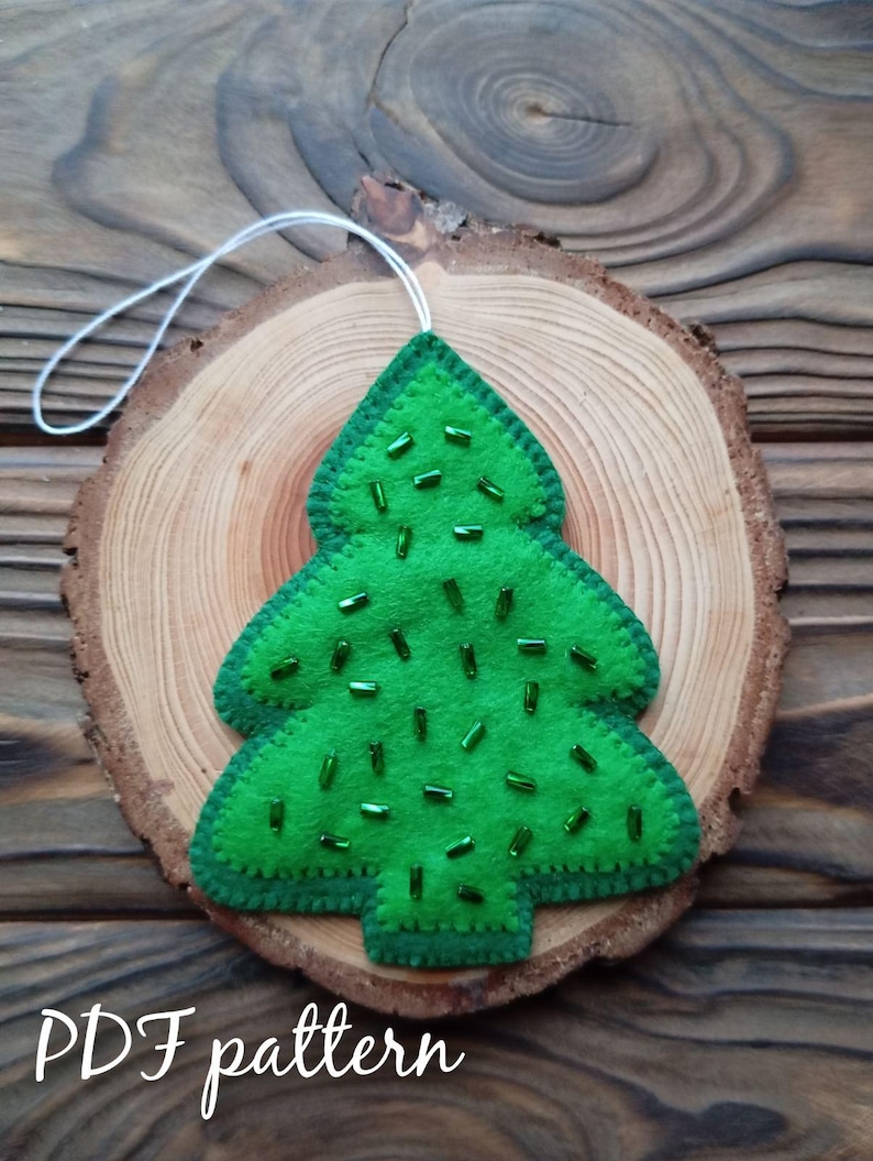 Felt Christmas Tree Pattern PDF, Christmas Tree Pattern, Felt Patterns ...