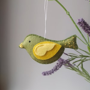 Felt Bird Ornament Embroidery Pattern (PDF Pattern) - Etsy
