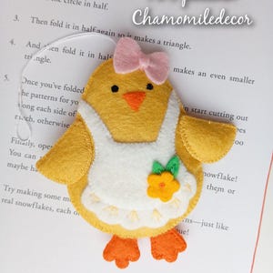Felt Easter Chicks Pattern, Felt Chicken Pattern, Felt Ornament Pattern, Handmade Easter Decor ...