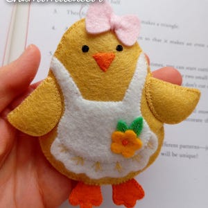 Felt Easter Chicks Pattern, Felt Chicken Pattern, Felt Ornament Pattern, Handmade Easter Decor ...