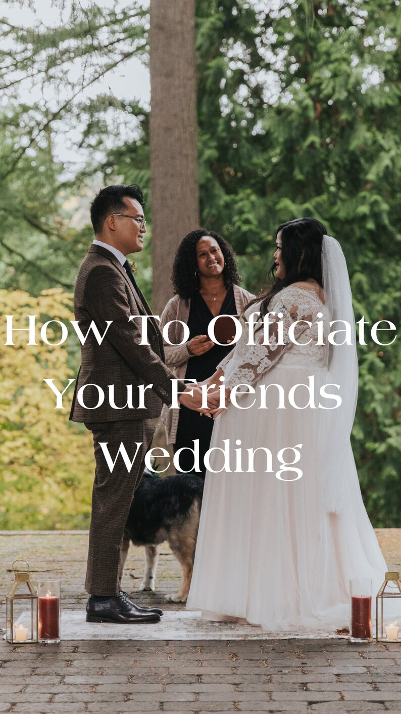 How to Officiate Your Friends Wedding - Etsy