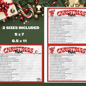Christmas Trivia Christmas Party Game Printable Trivia - Etsy