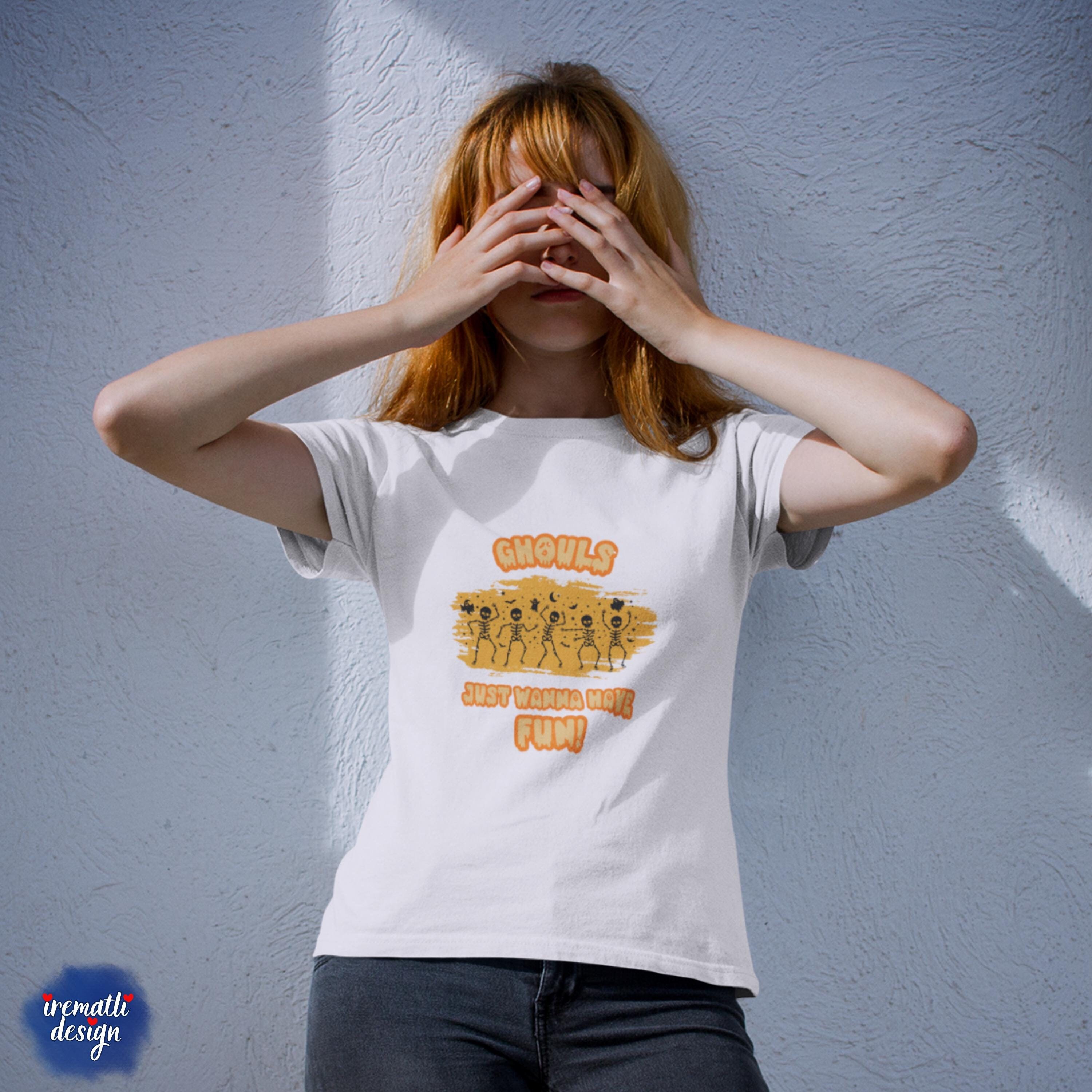 Ghouls Just Wanna Have Fun Shirt | Funny Halloween Tee | Skeleton Dance ...