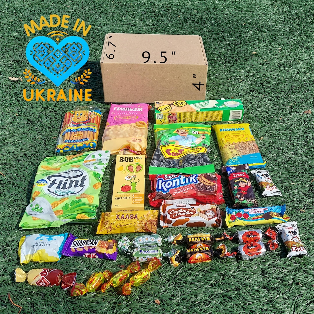 Ukrainian Snack Box Made in Ukraine | Ukrainian Box With Gifts: Treats ...